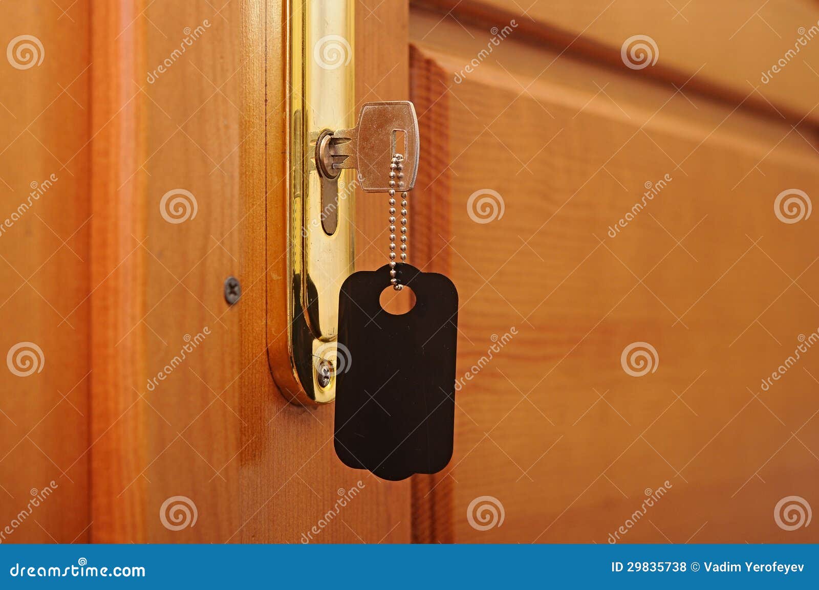 Key in keyhole stock photo. Image of hotel, doorknob - 29835738