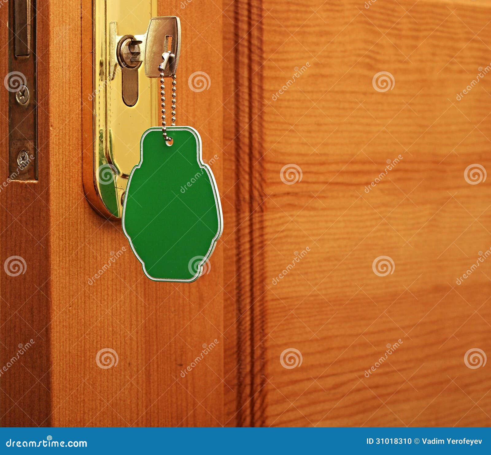 Key in keyhole stock photo. Image of enter, door, hole - 31018310