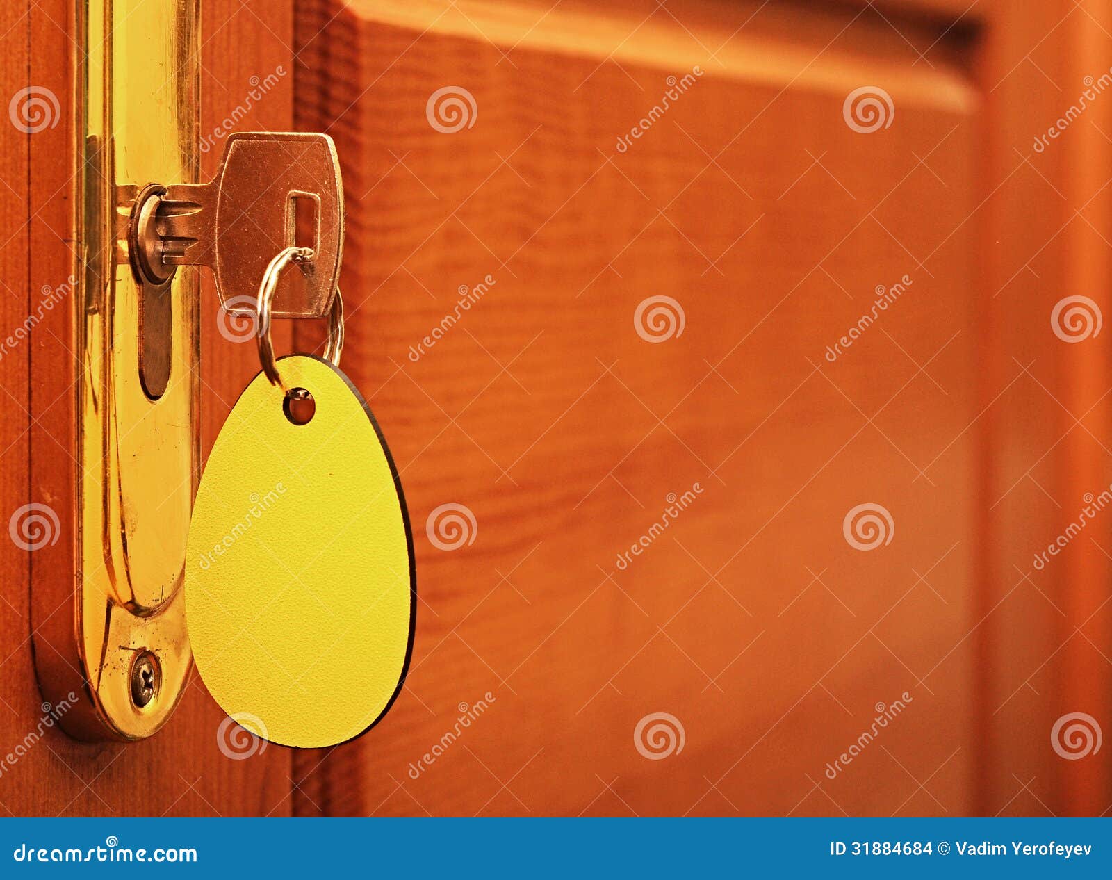 Key in keyhole stock photo. Image of accessibility, door - 31884684