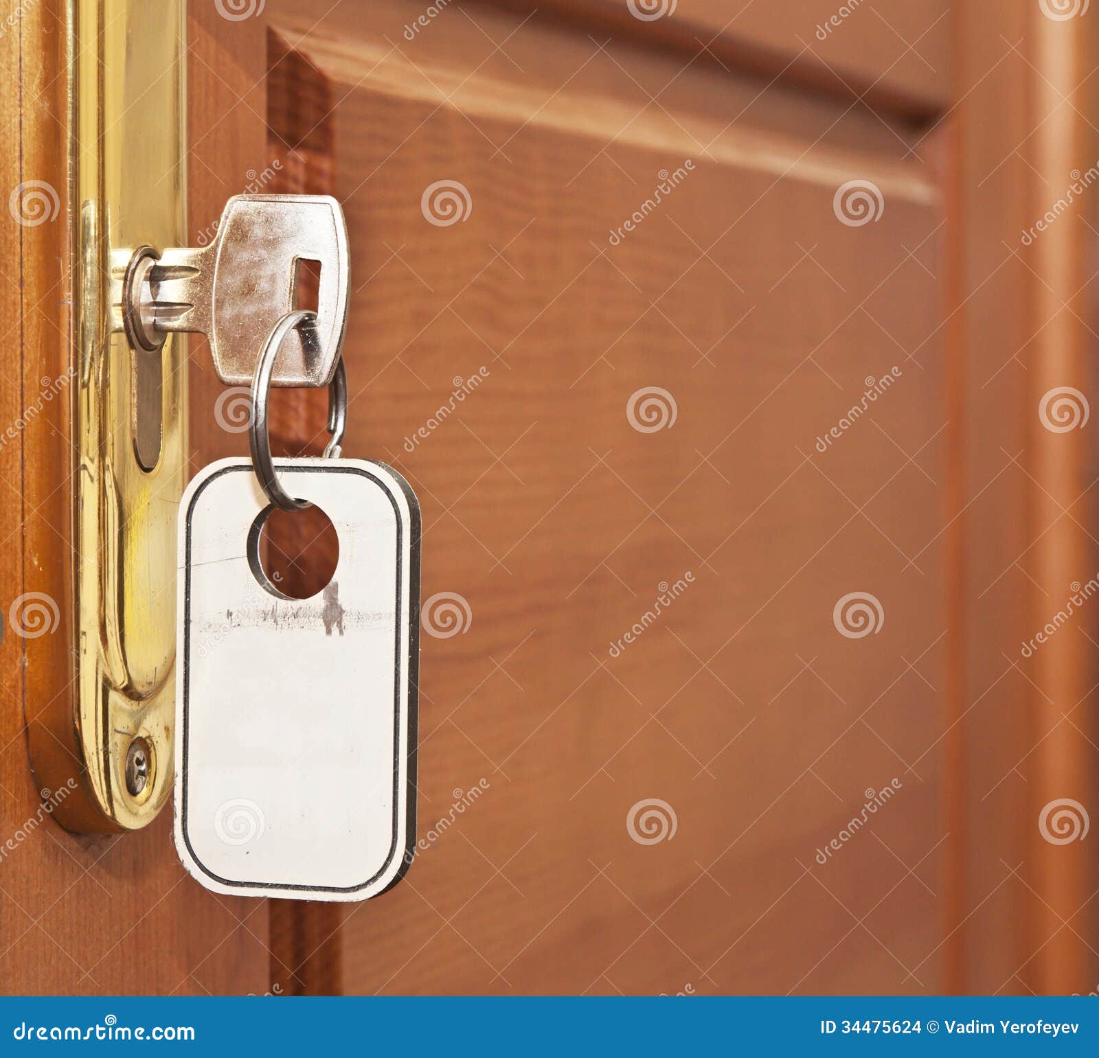 Key in keyhole stock photo. Image of ideas, blank, copy - 34475624