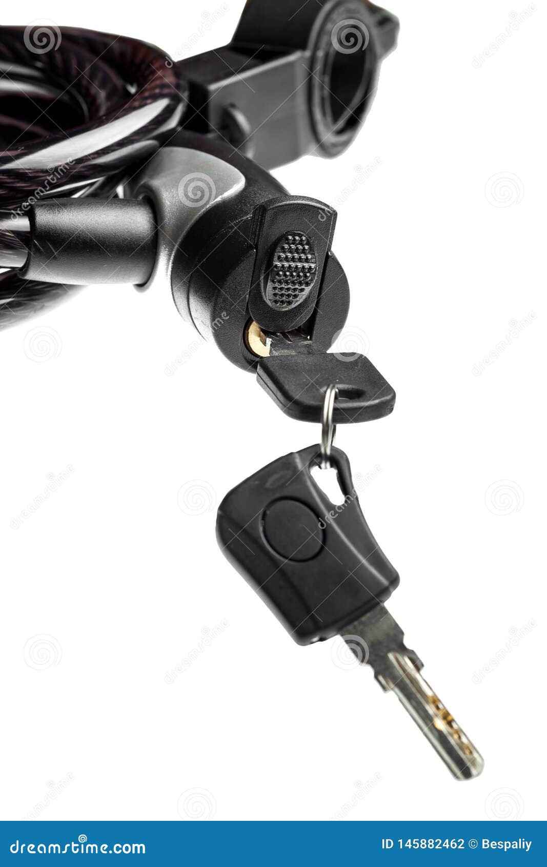 The key in the keyhole. stock photo. Image of long, clip - 145882462