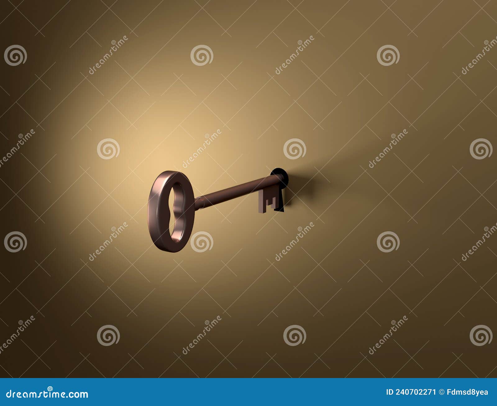 Key in keyhole stock illustration. Illustration of keyhole - 240702271