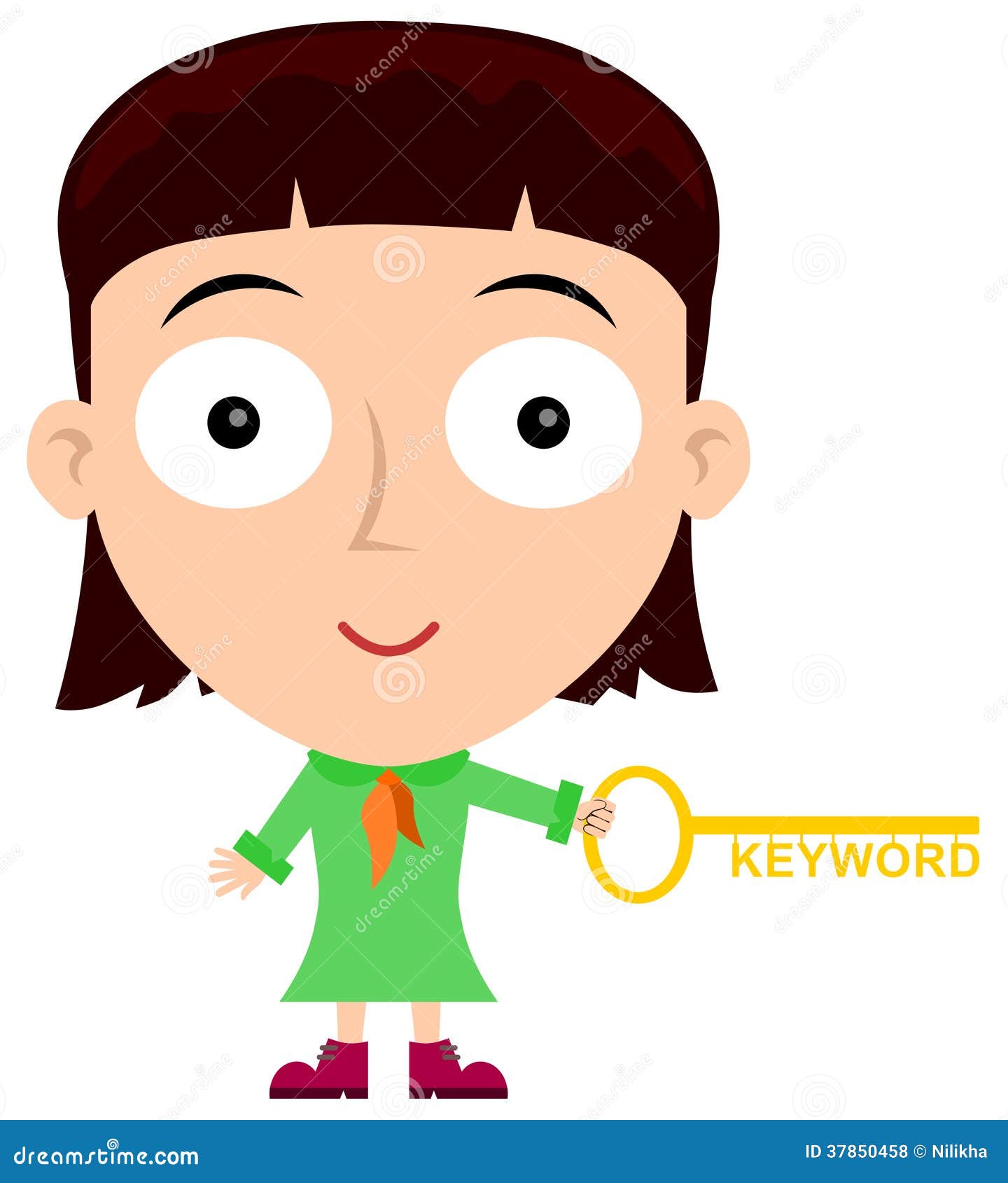 Key keyword stock illustration. Illustration of success - 37850458
