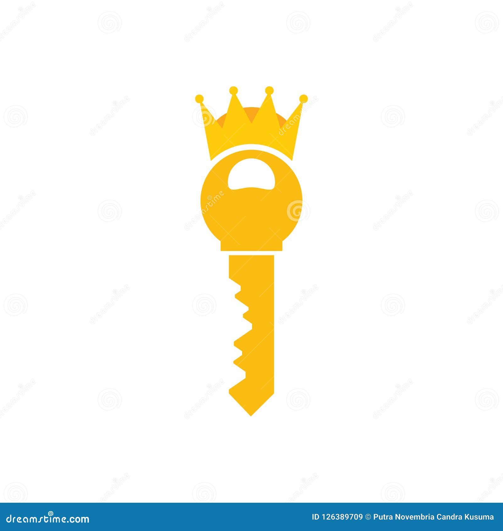 Key King Logo Icon Design stock vector. Illustration of company - 126389709