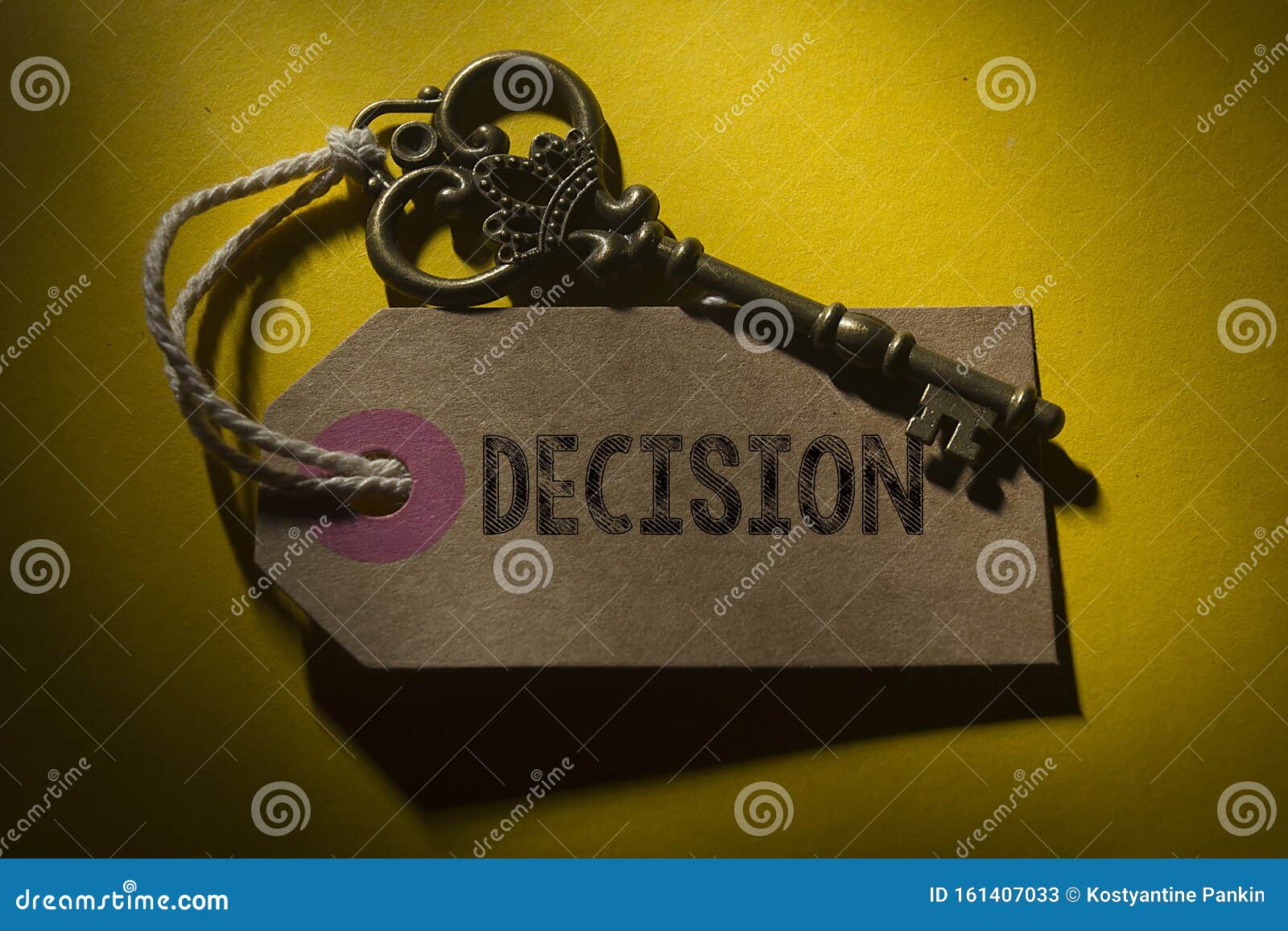 Key and label decision stock image. Image of industry - 161407033