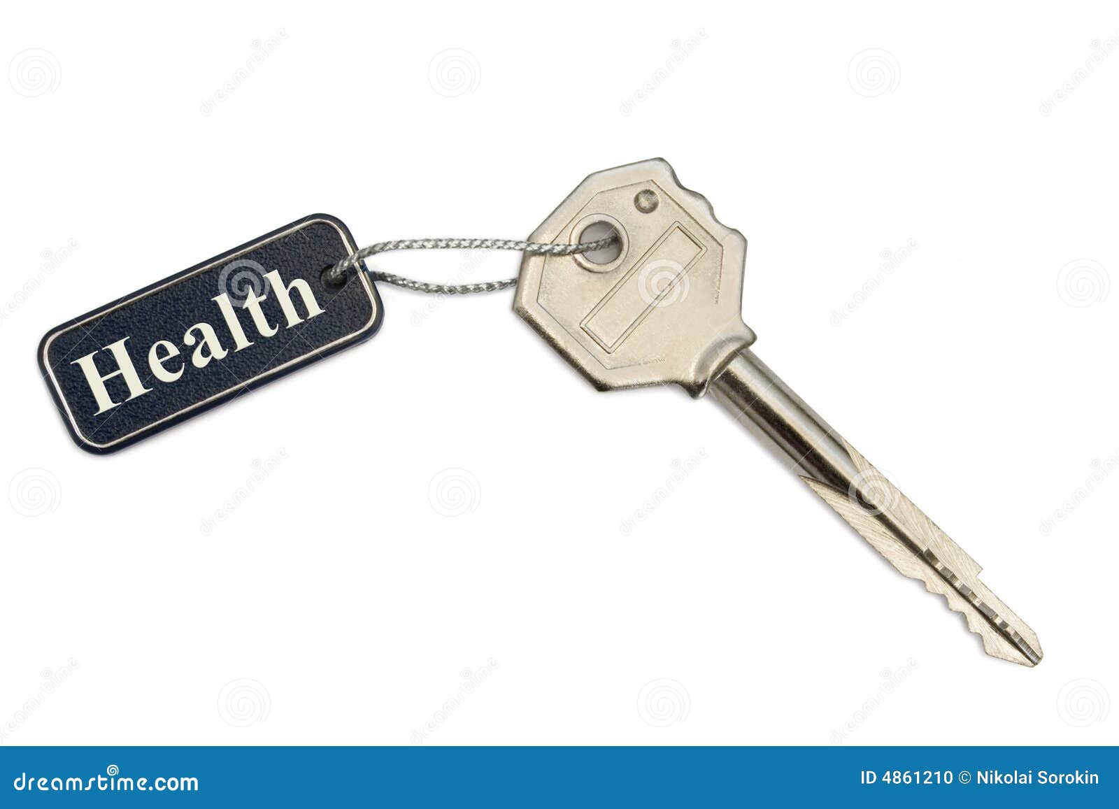 Key with label Health stock photo. Image of background - 4861210