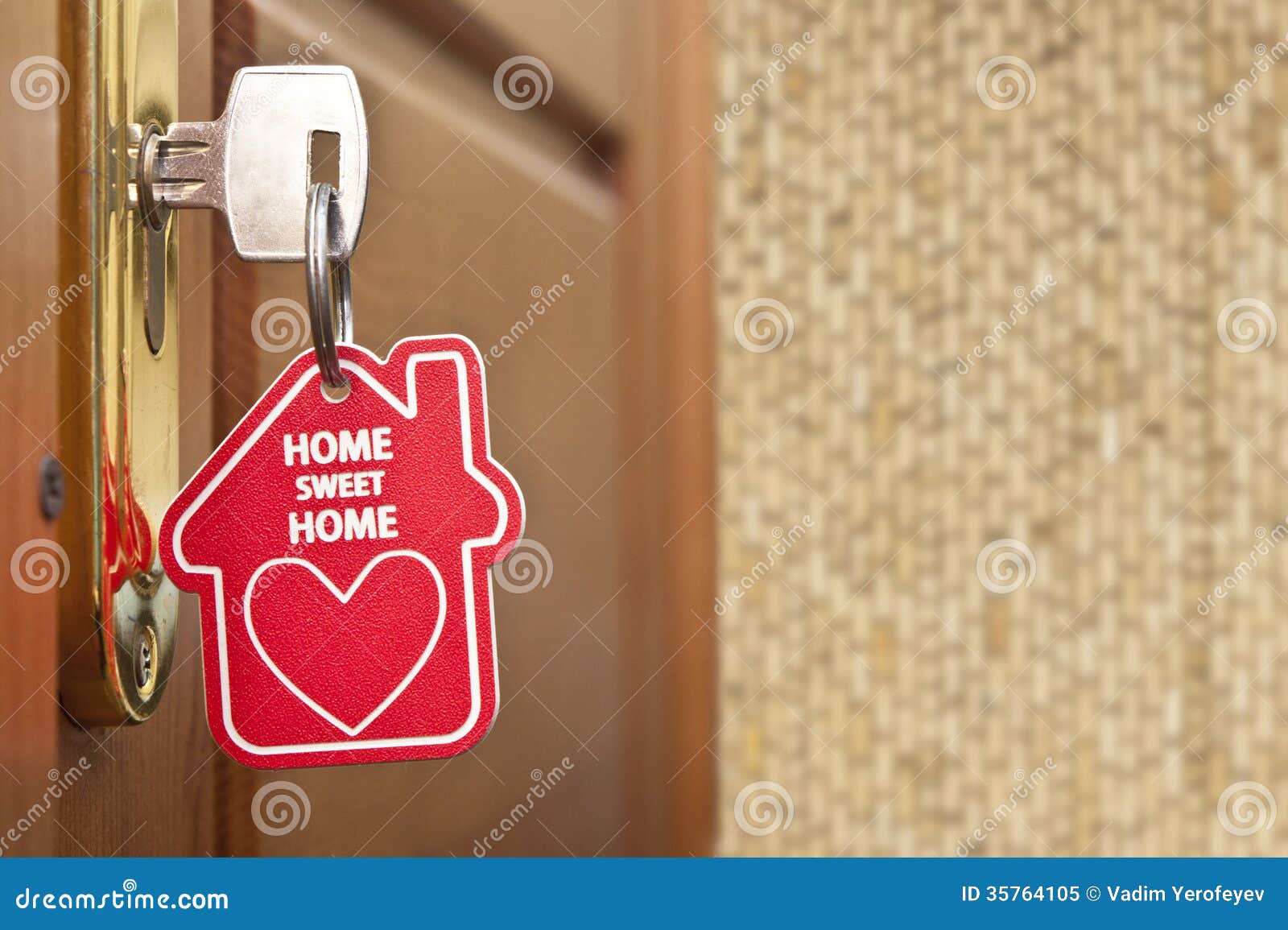 Key with label home stock image. Image of text, plastic - 35764105