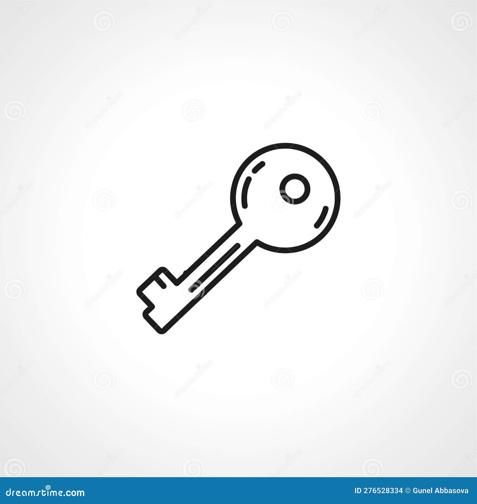 Key Line Icon. Acces Key Icon Stock Vector - Illustration of password ...