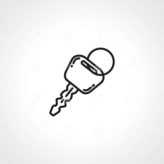 Key line icon. Key icon stock vector. Illustration of lock - 277776659