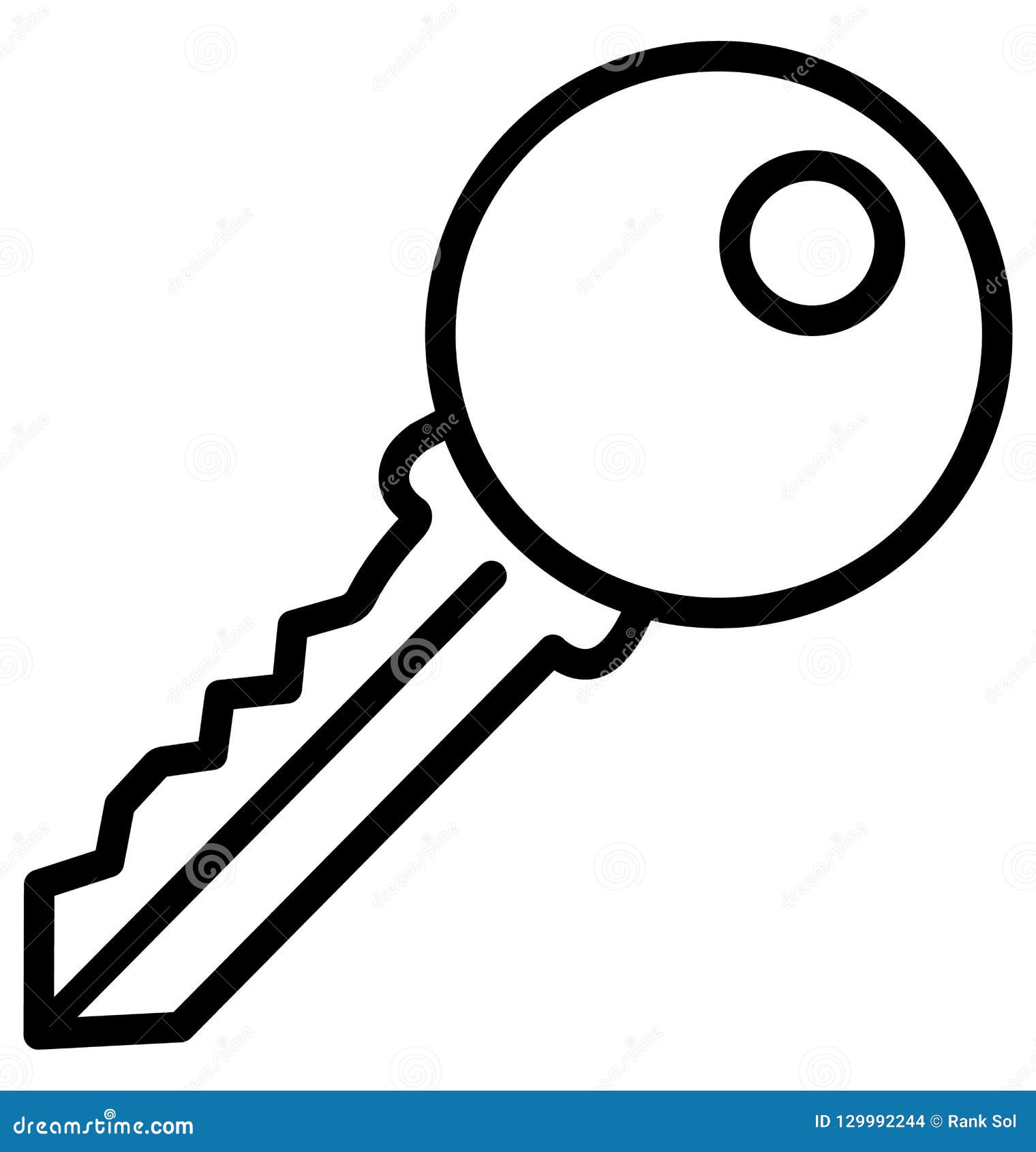 Key Line Isolated Vector Icon that Can Be Easily Modified or Edit Stock ...