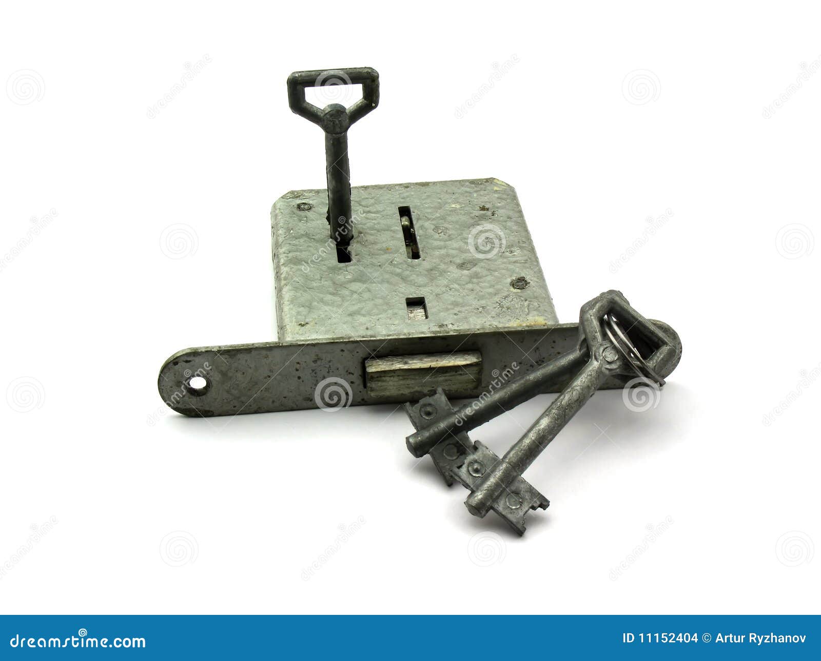 Key in lock stock photo. Image of rough, steel, object - 11152404