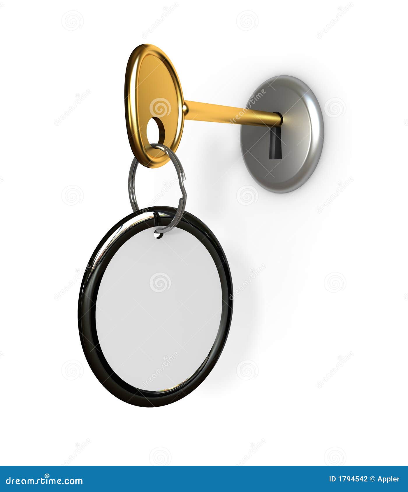 Key in lock stock illustration. Illustration of real, open - 1794542