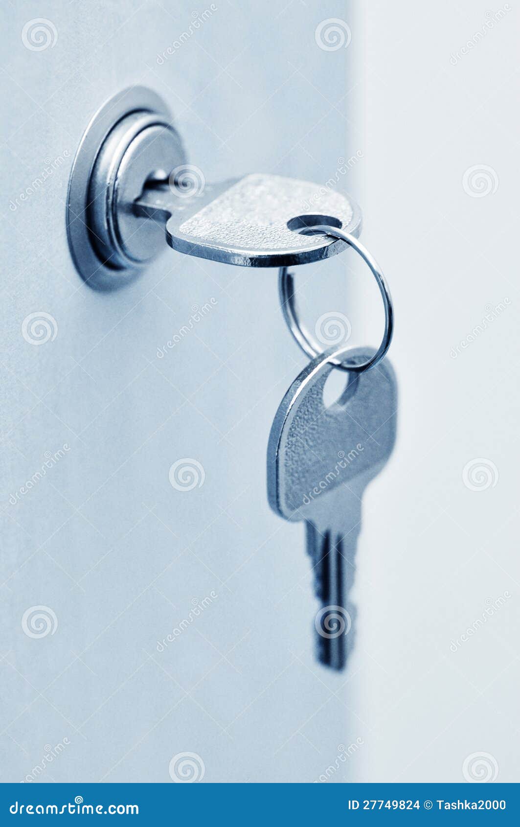 Key in lock stock photo. Image of design, closed, director - 27749824