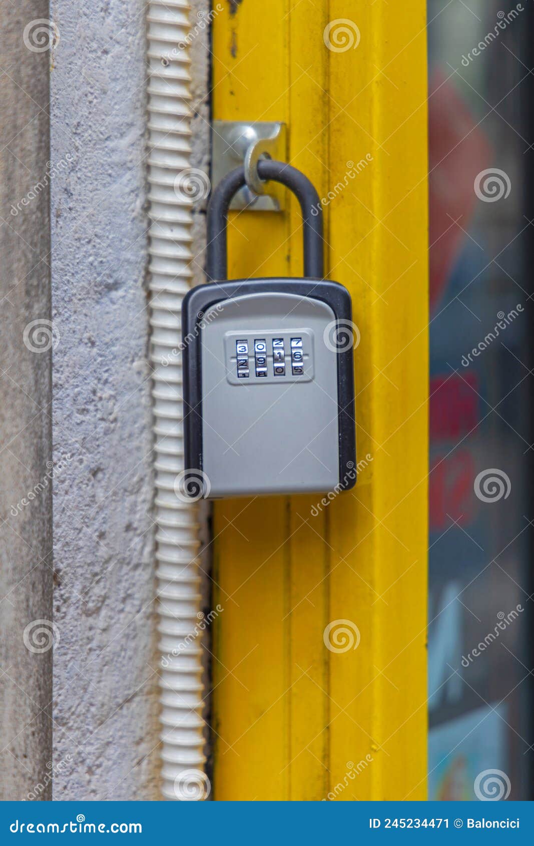 Combination Key Padlock Box Stock Image - Image of safety, locked ...