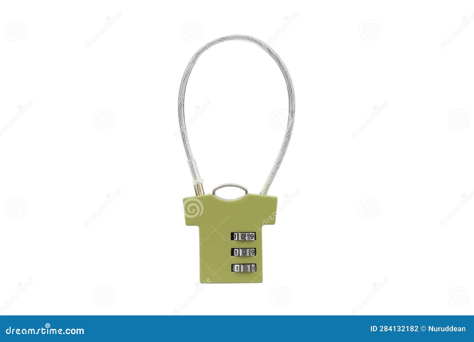 Key Lock with the Code Isolated on White Background - Clipping Paths ...