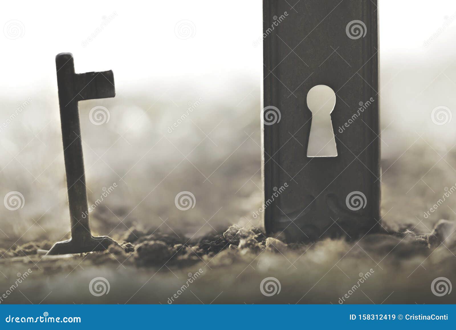 Key and Lock; Conceptual Photo of Solution and Problem Solving Stock ...