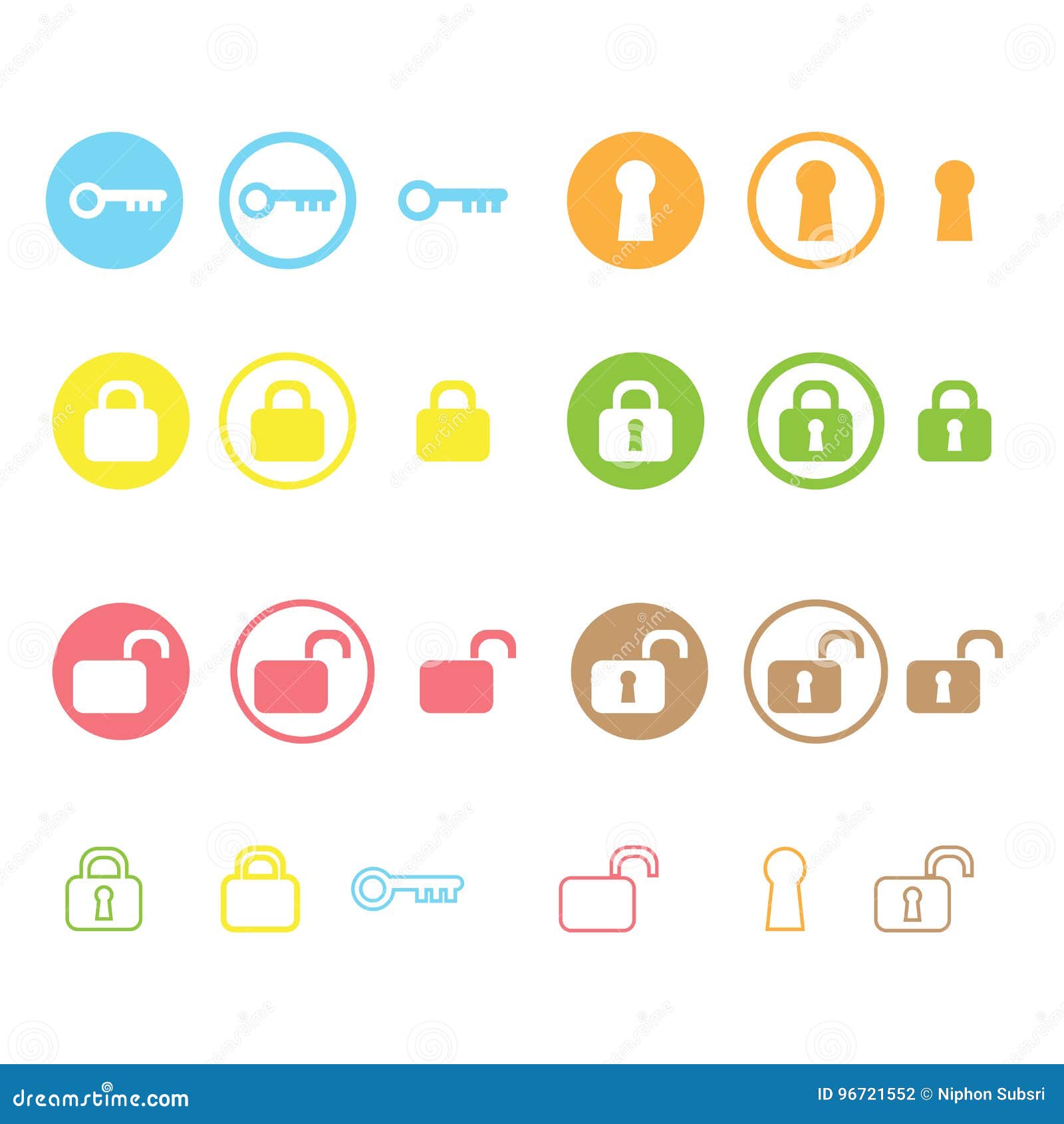 The Key Lock design stock vector. Illustration of open - 96721552