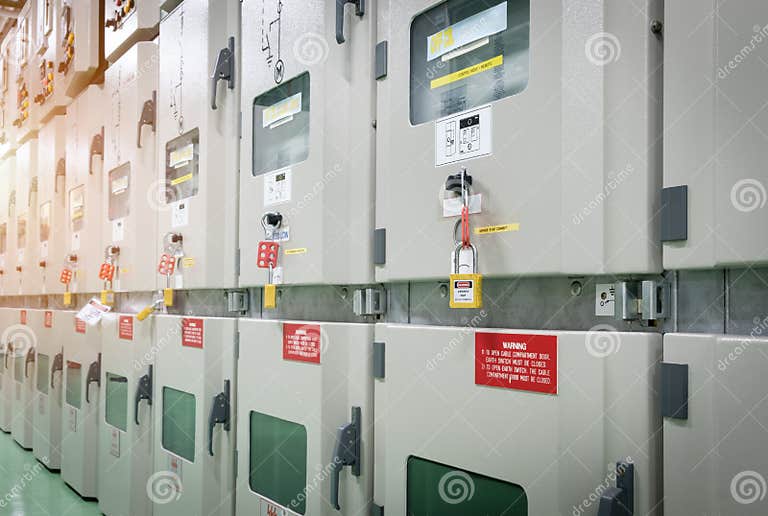 Key Lock Electrical Switch Gear for Isolate System Stock Photo - Image ...