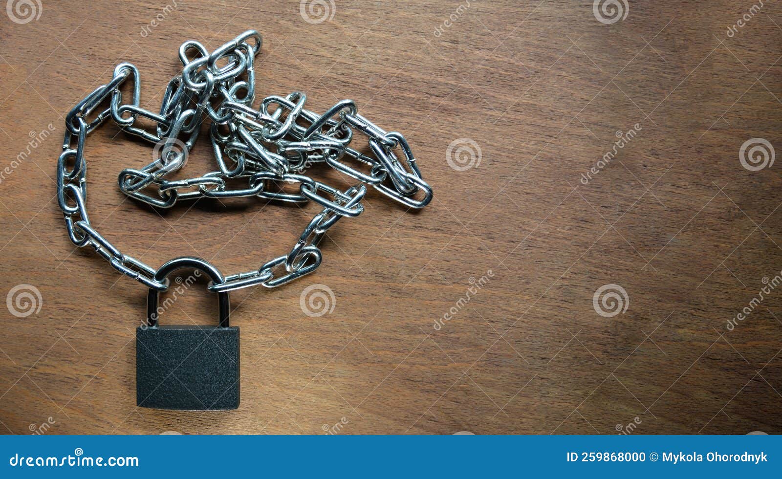 Key Lock Locked with a Chain on Table Stock Photo - Image of open ...