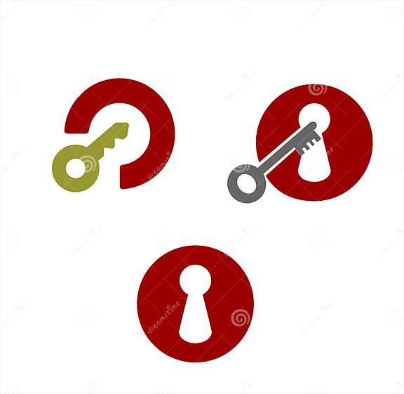 Key lock logo and icon stock vector. Illustration of privacy - 291555633