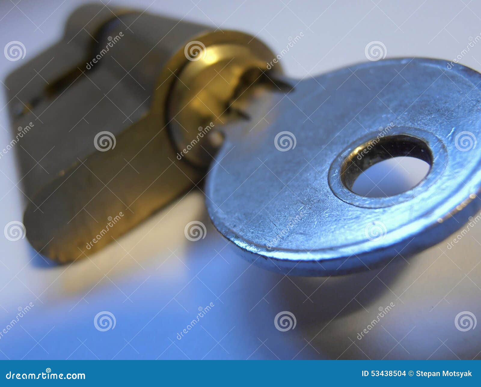 Key and Lock stock photo. Image of shadow, lock, iron - 53438504