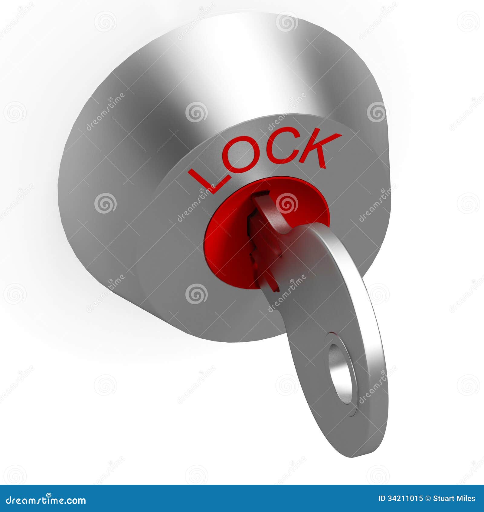 Key in Lock Showing Security Stock Illustration - Illustration of ...