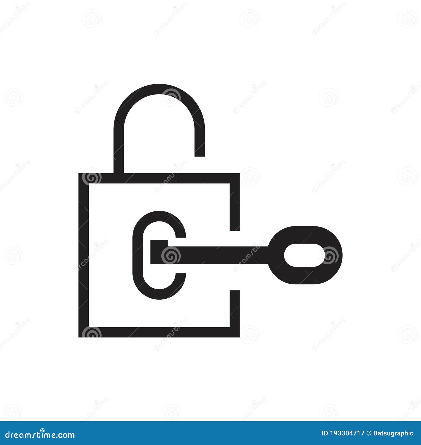 Key and Lock Vector Icon Logo Design Stock Vector - Illustration of ...