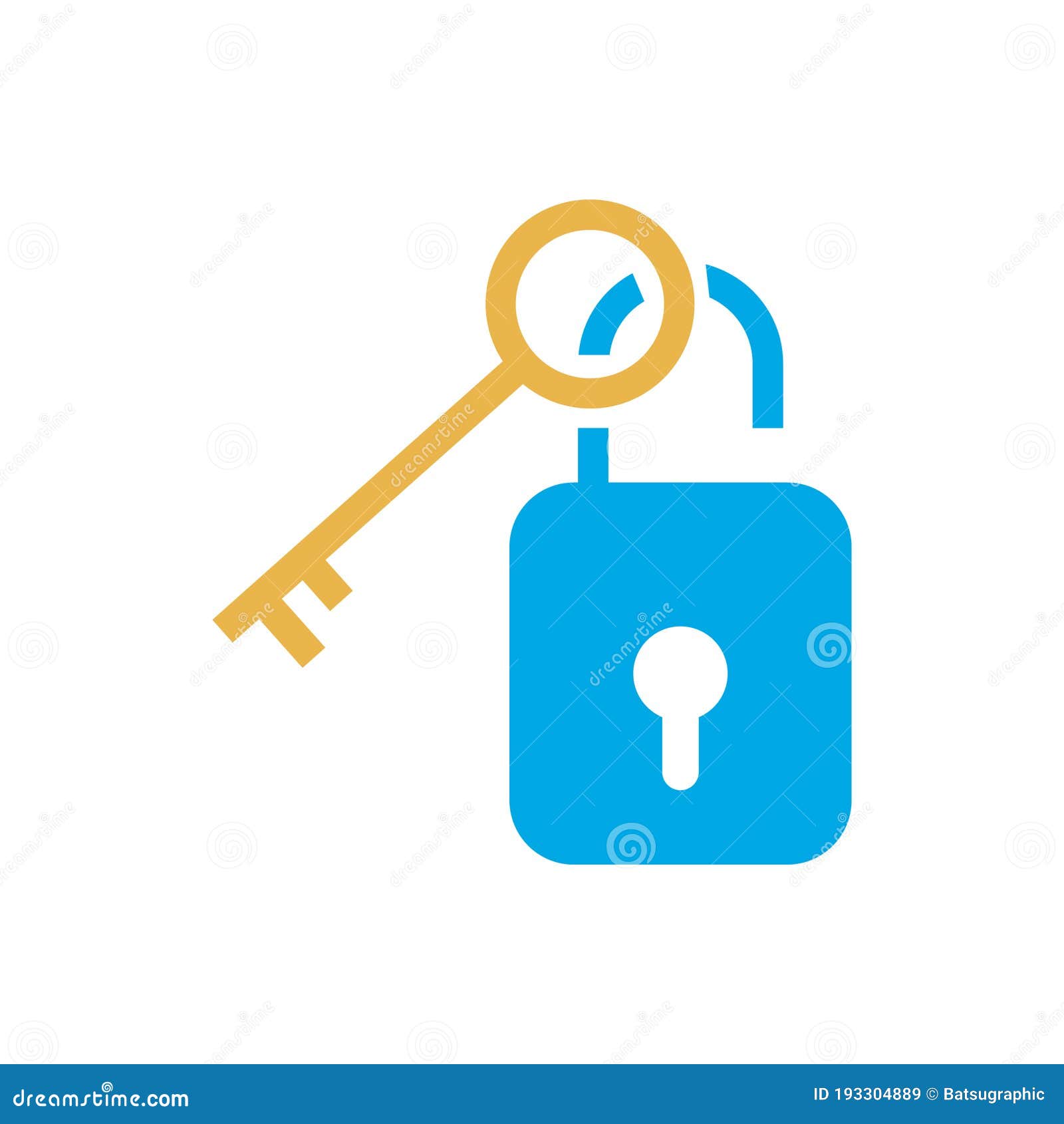 Key and Lock Vector Icon Logo Design Stock Vector - Illustration of ...