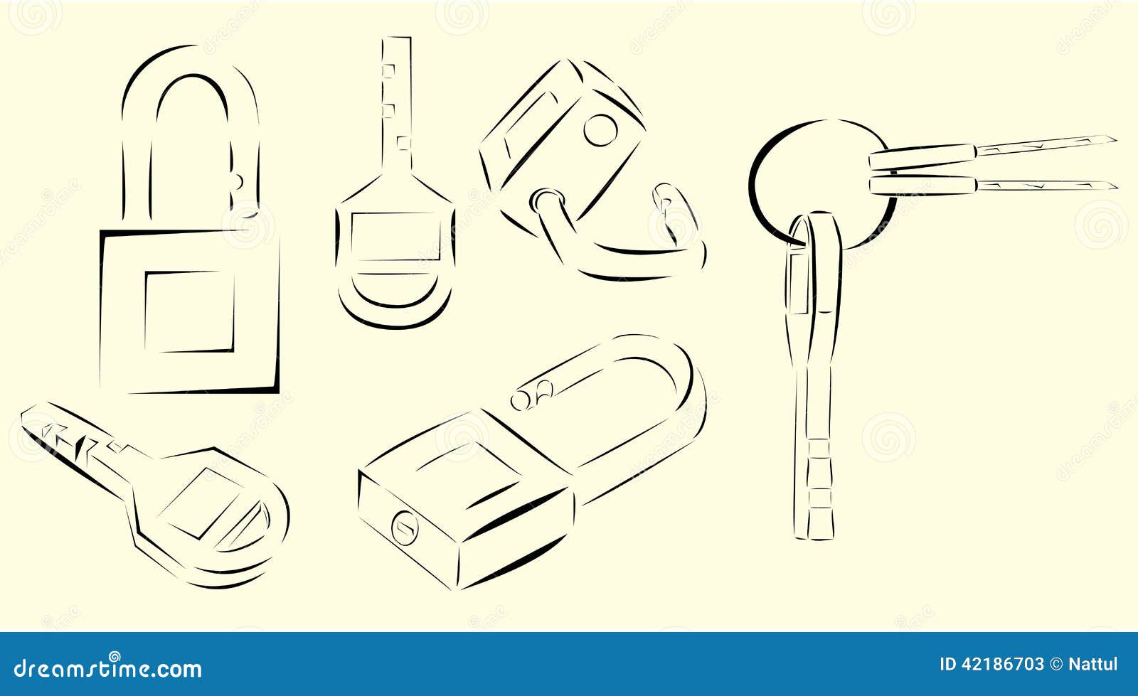 Key and log vector graphic stock vector. Illustration of household ...