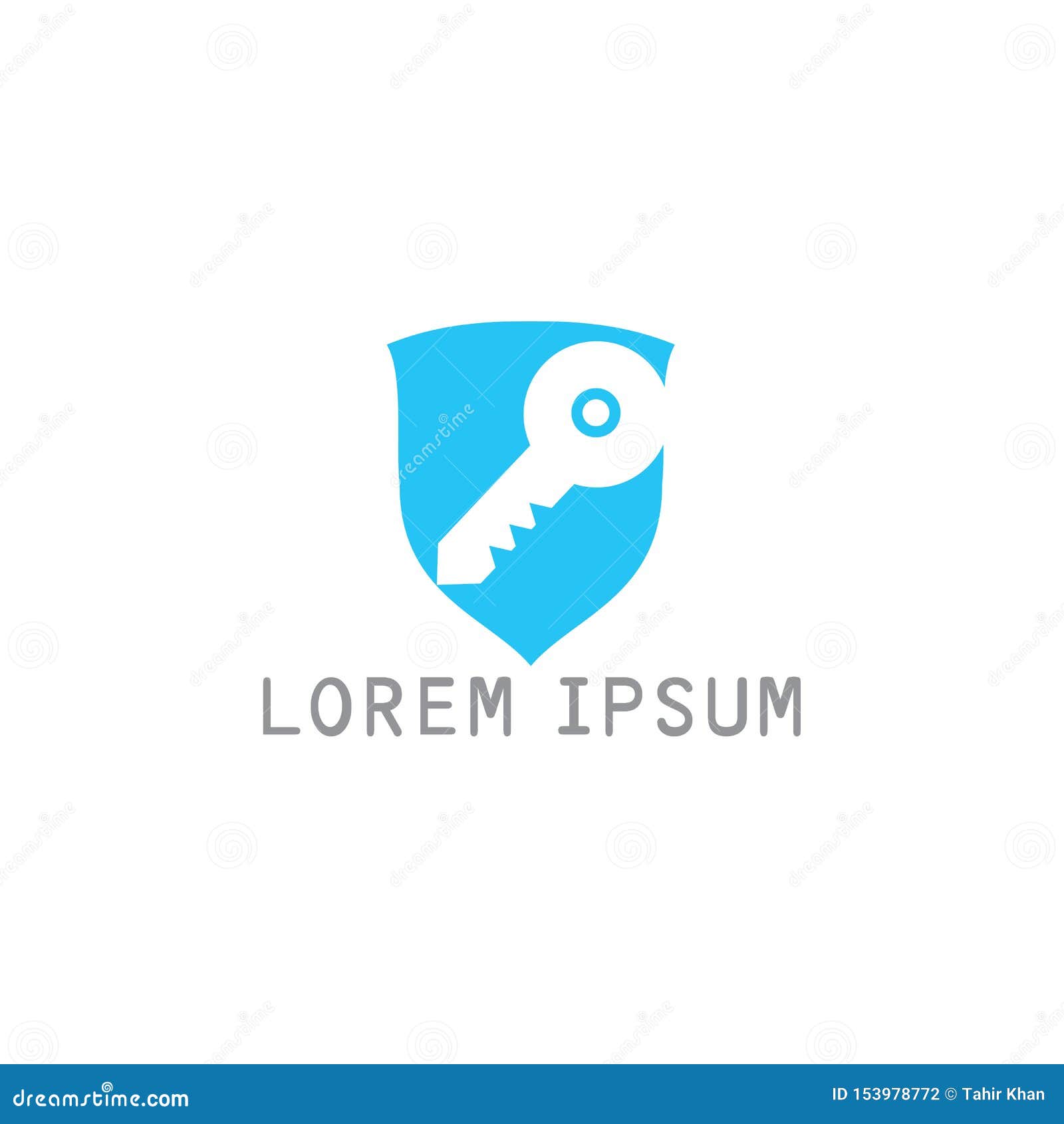 Shield Key logo design. stock vector. Illustration of design - 153978772