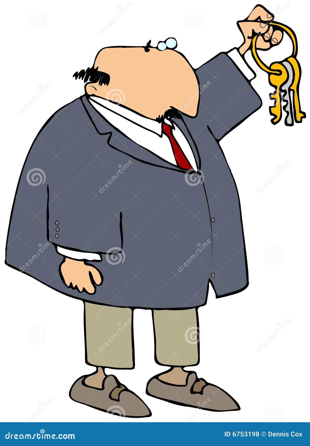 Key Master stock illustration. Illustration of ring, coat - 6753198