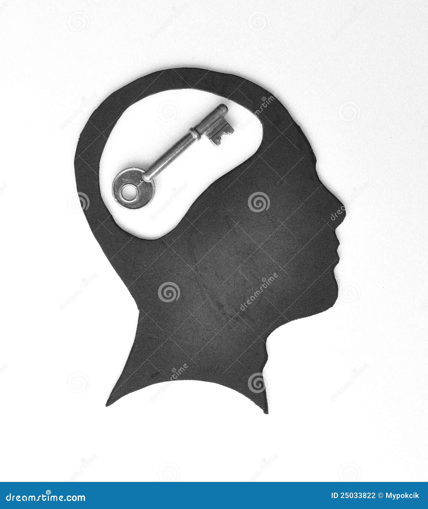 Key and mind stock photo. Image of intelligence, mental - 25033822