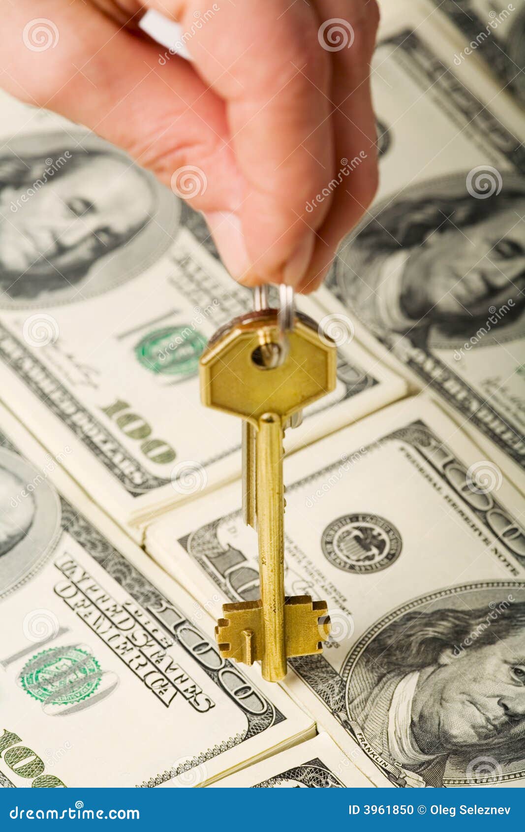 Key and money stock photo. Image of loan, macro, accessibility - 3961850