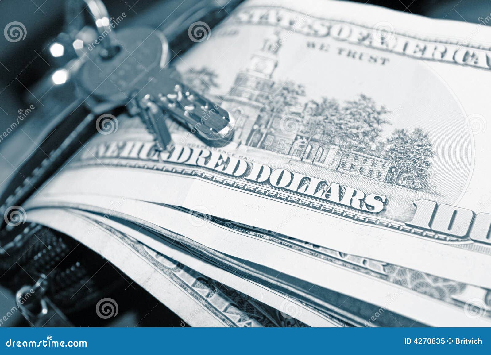 Key and money stock image. Image of cash, finance, bucks - 4270835