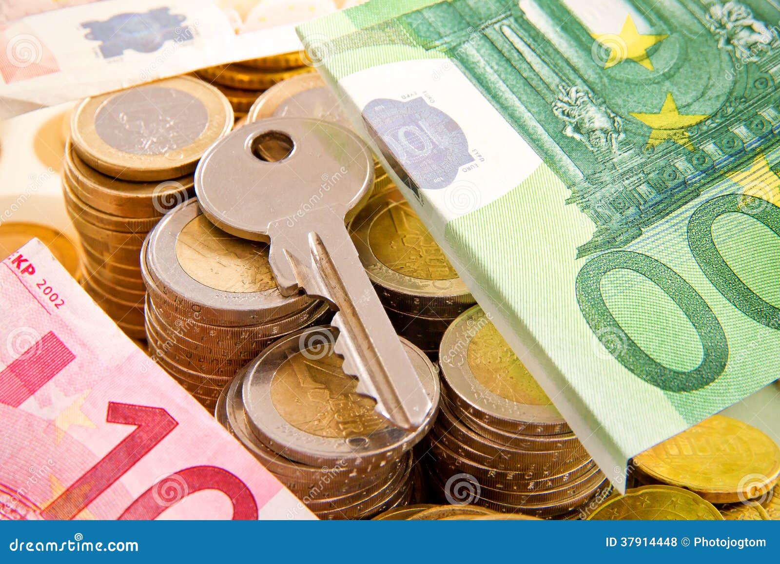 Key and money stock photo. Image of planning, cash, access - 37914448