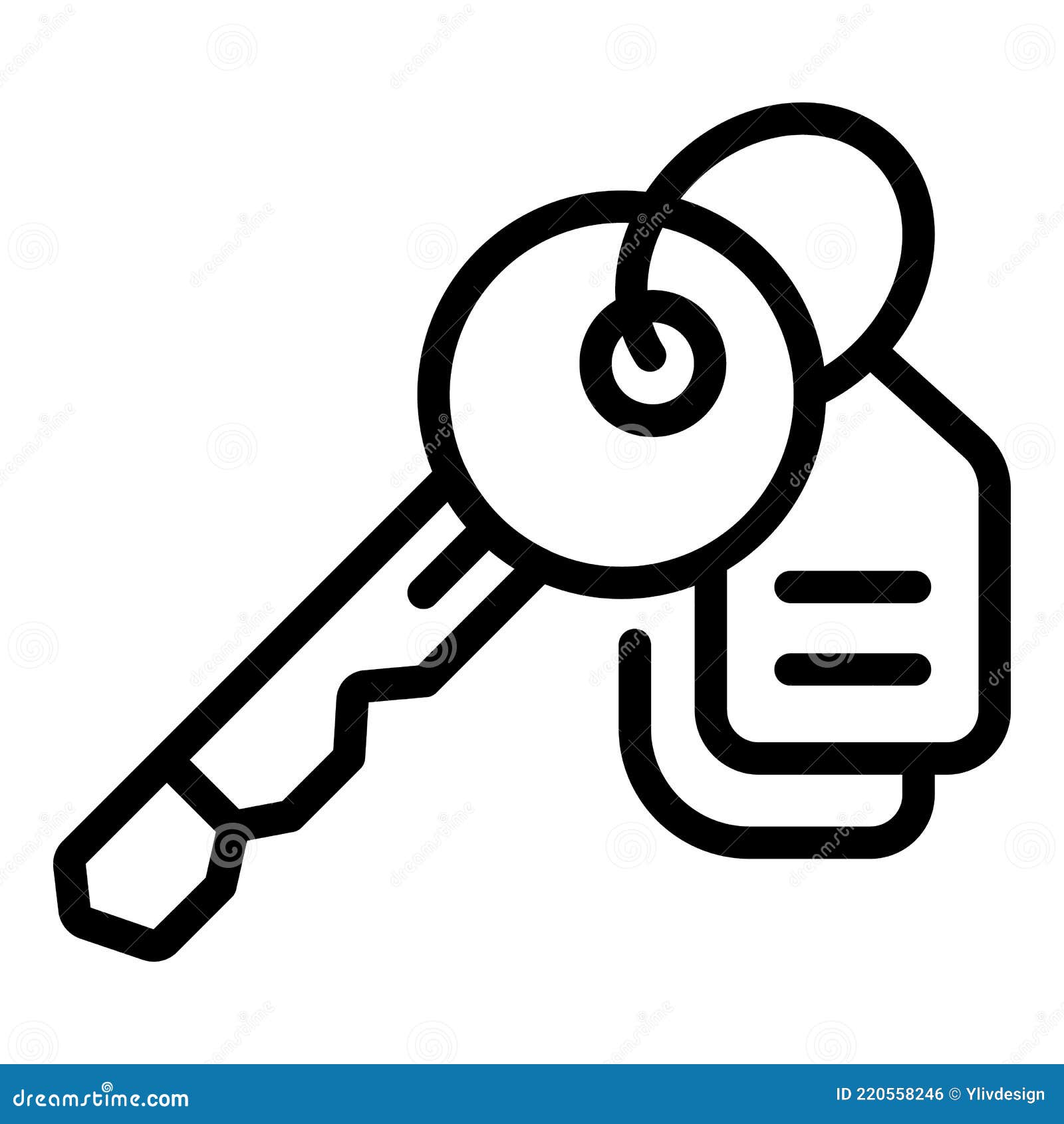 Key Money Safe Icon, Outline Style Stock Vector - Illustration of ...