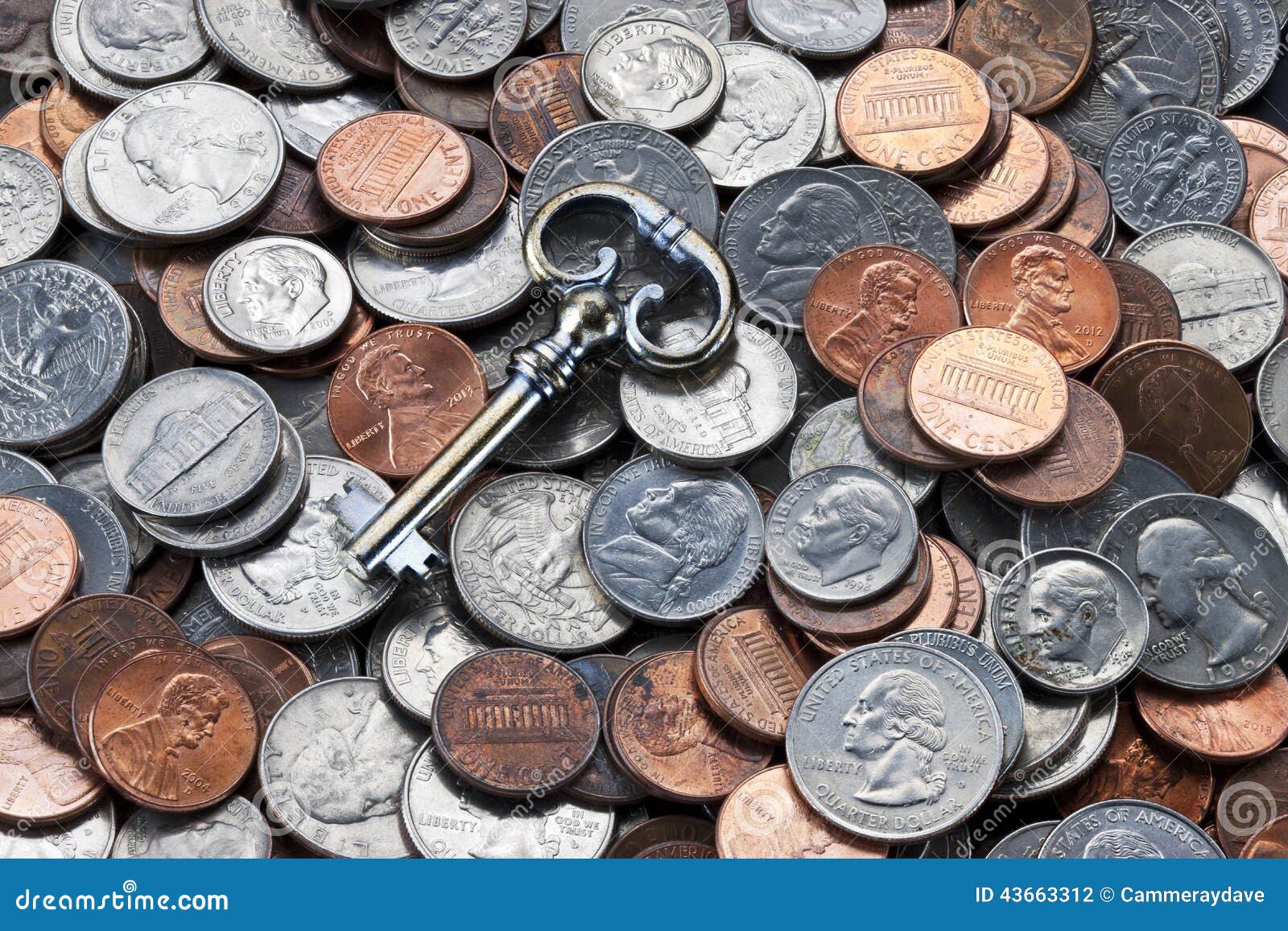 Key Money Coins Strategy Management Business Stock Photo - Image of ...