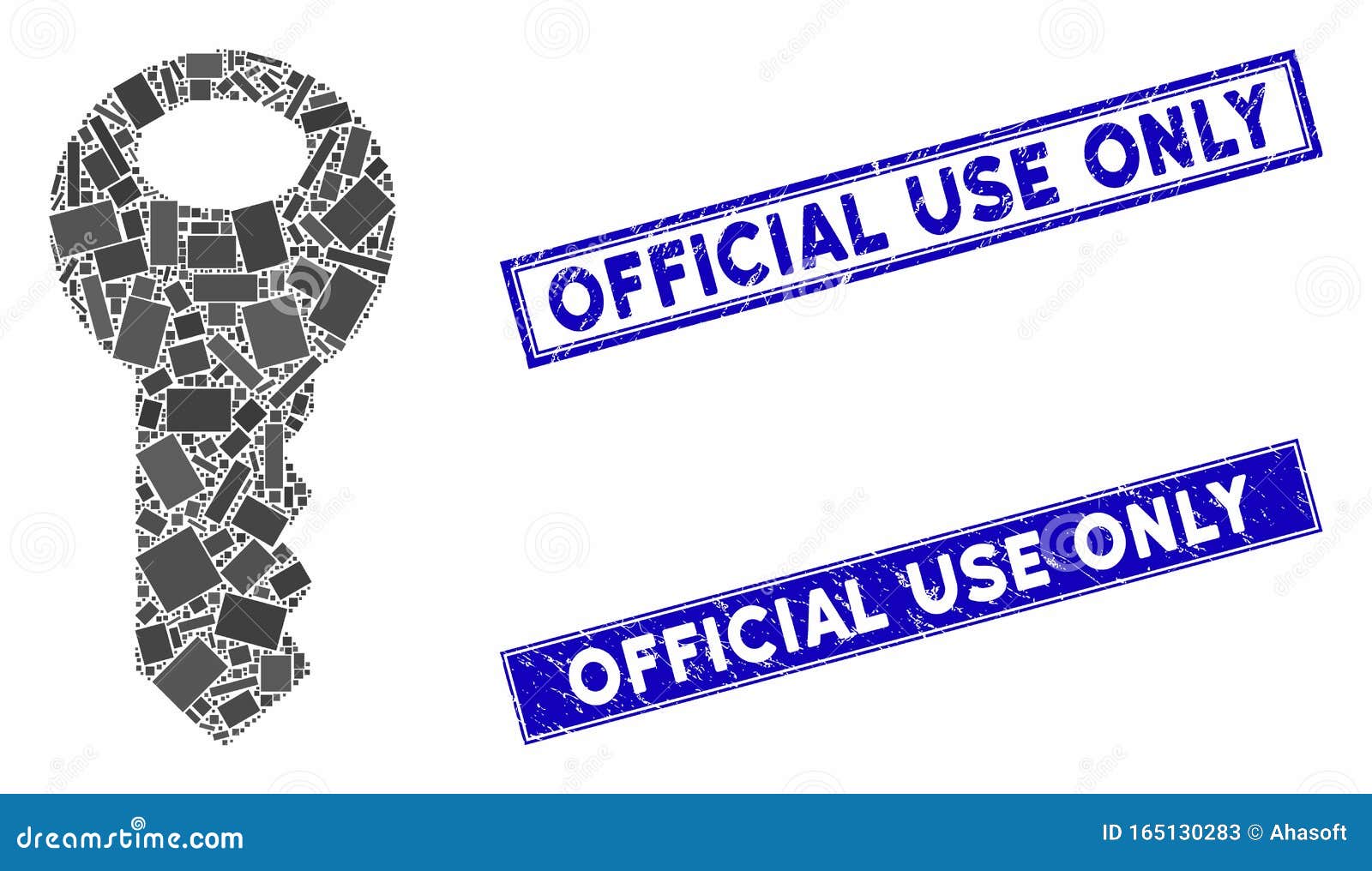 Key Mosaic and Grunge Rectangle Official Use only Watermarks Stock ...