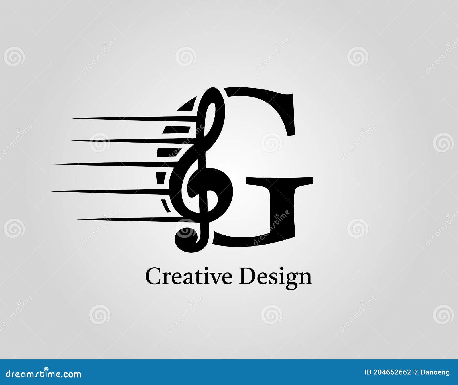 Key Note G Letter Logo Vector. Music Note on Initial G Design Stock ...