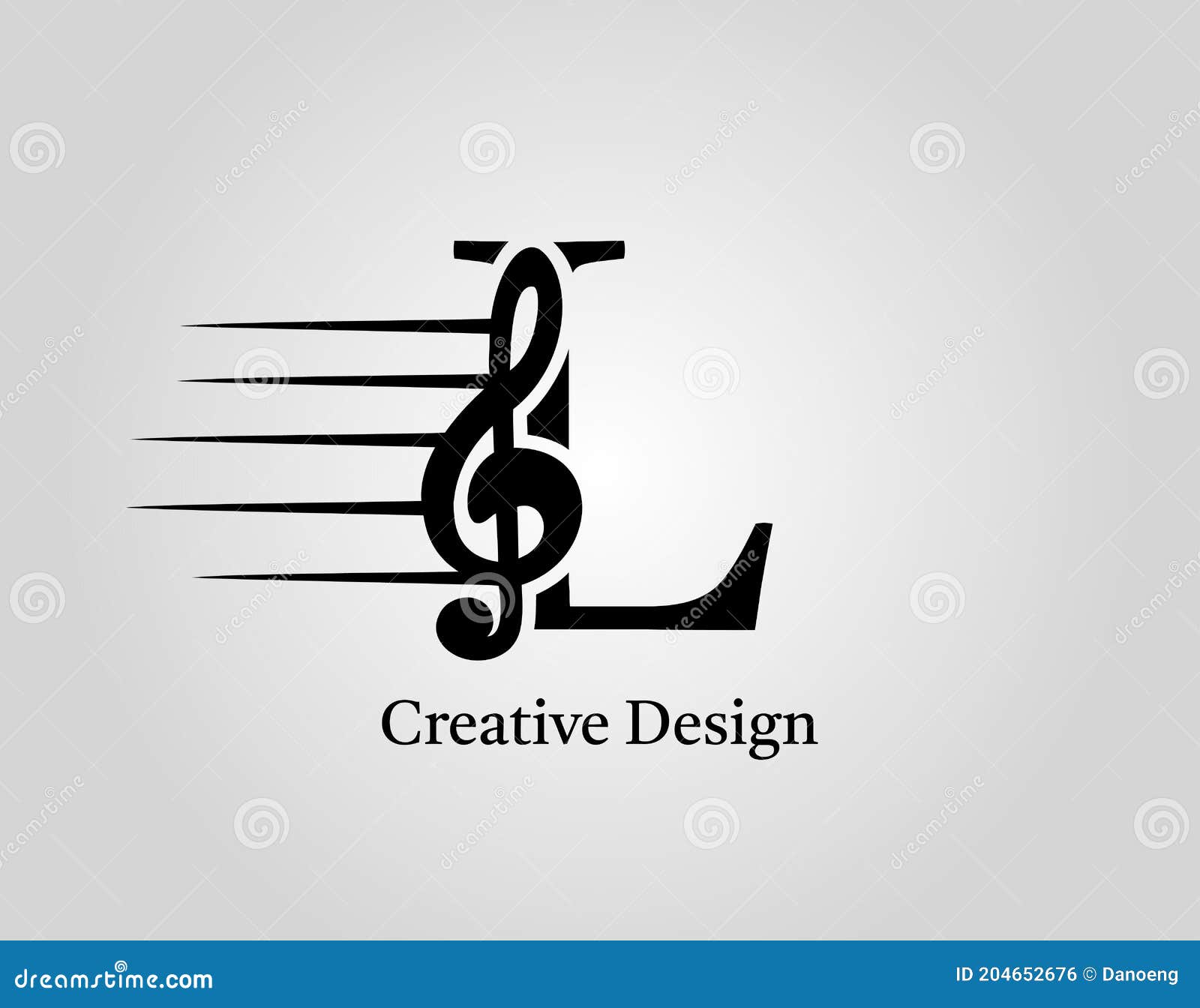 Key Note L Letter Logo Vector. Music Note on Initial L Design Stock ...