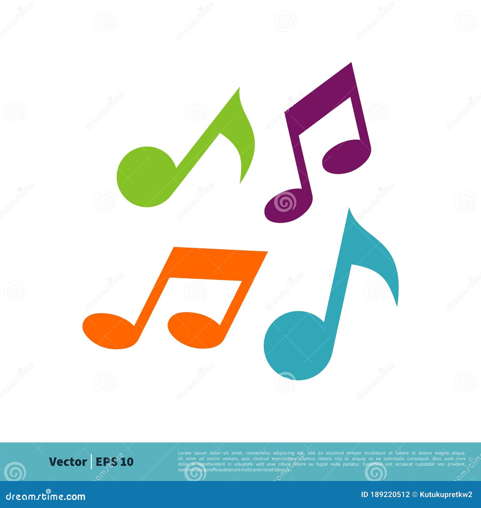 Key Note Music Icon Vector Logo Template Illustration Design. Vector ...