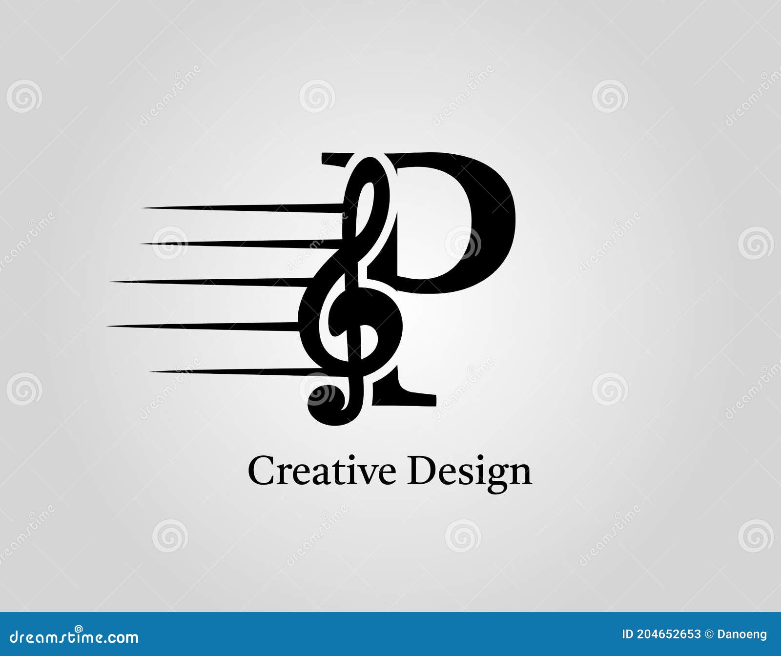 Key Note P Letter Logo Vector. Music Note on Initial P Design Stock ...