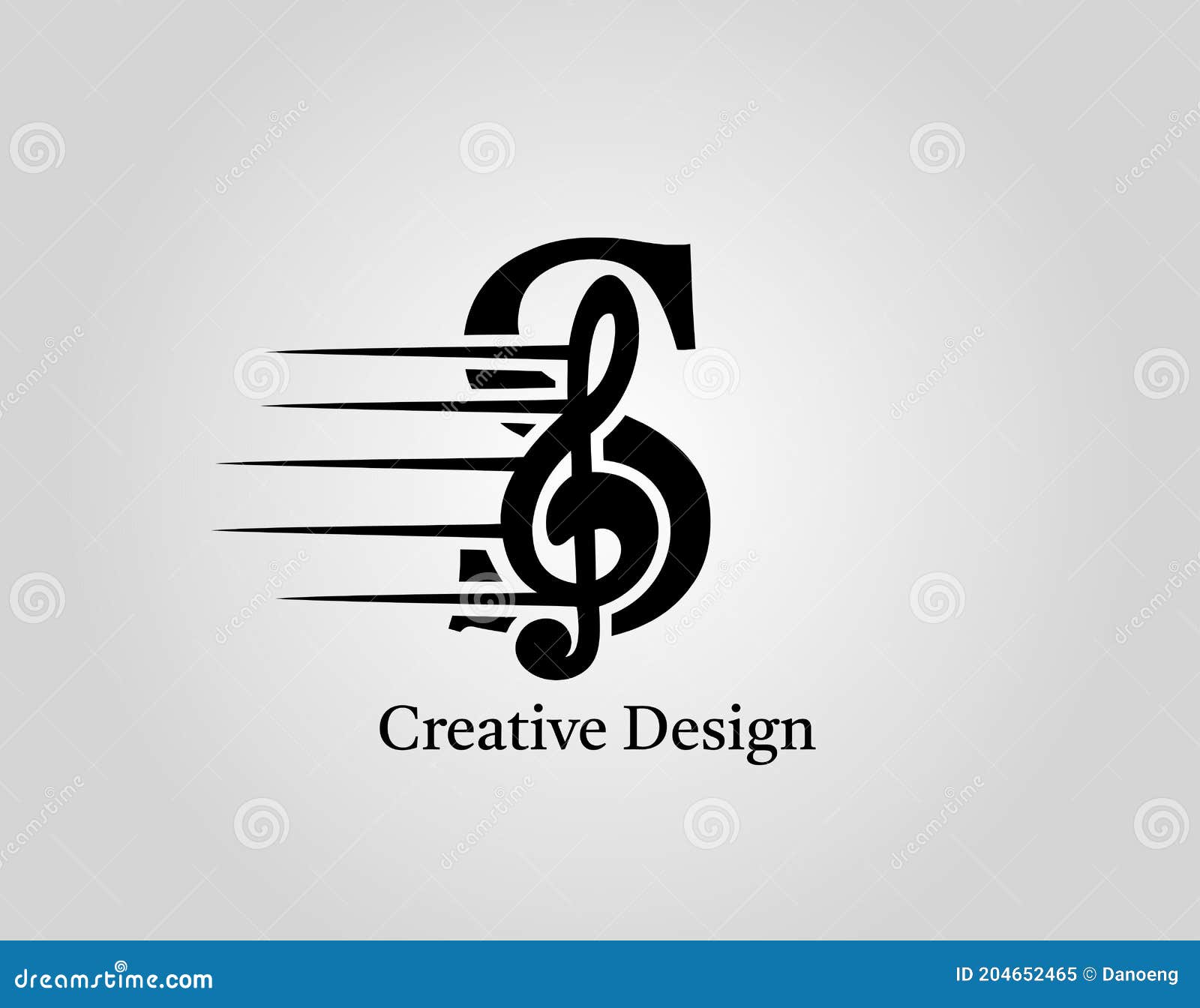 Key Note S Letter Logo Vector. Music Note on Initial S Design Stock ...