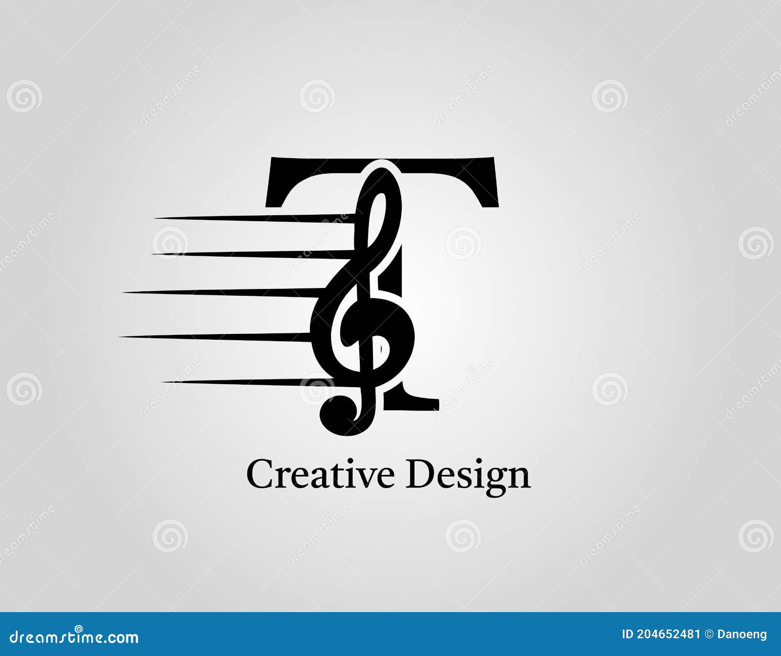 Key Note T Letter Logo Vector. Music Note on Initial T Design Stock ...
