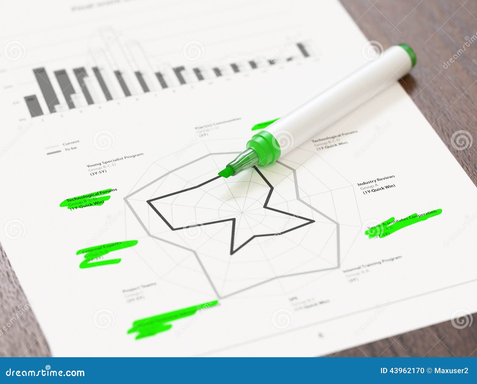 Key objectives stock photo. Image of diagram, polyline - 43962170