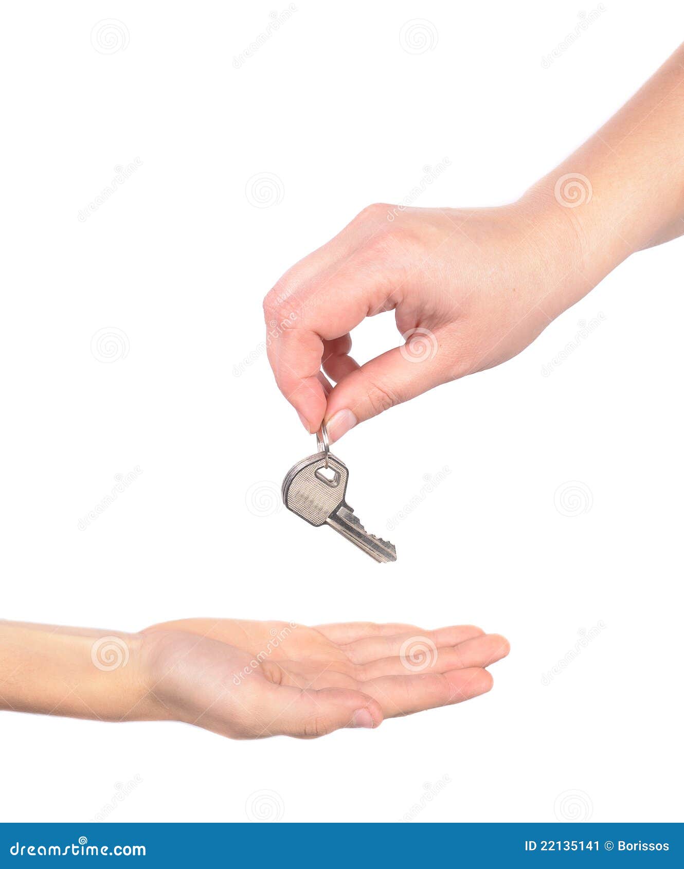 Key from One Hand To Another Stock Image - Image of gesture, open: 22135141