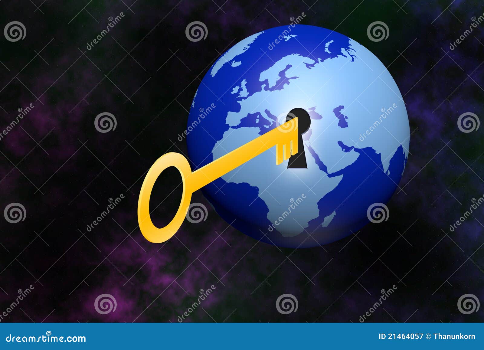 Key opening world stock illustration. Illustration of entry - 21464057