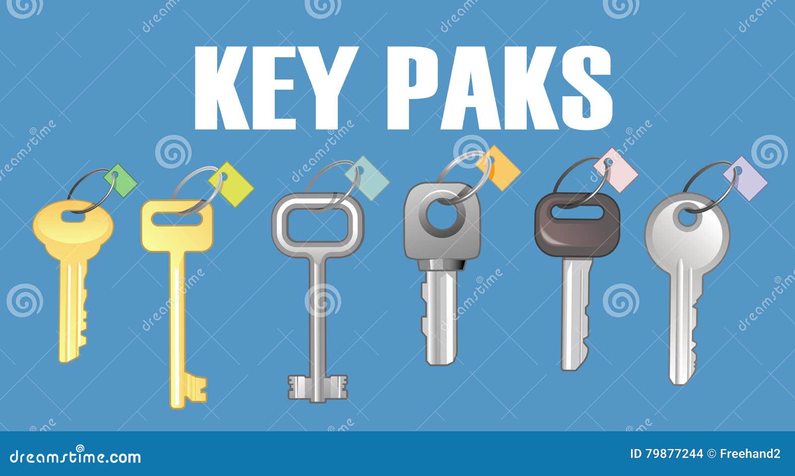 Key packs stock illustration. Illustration of pack, lock - 79877244