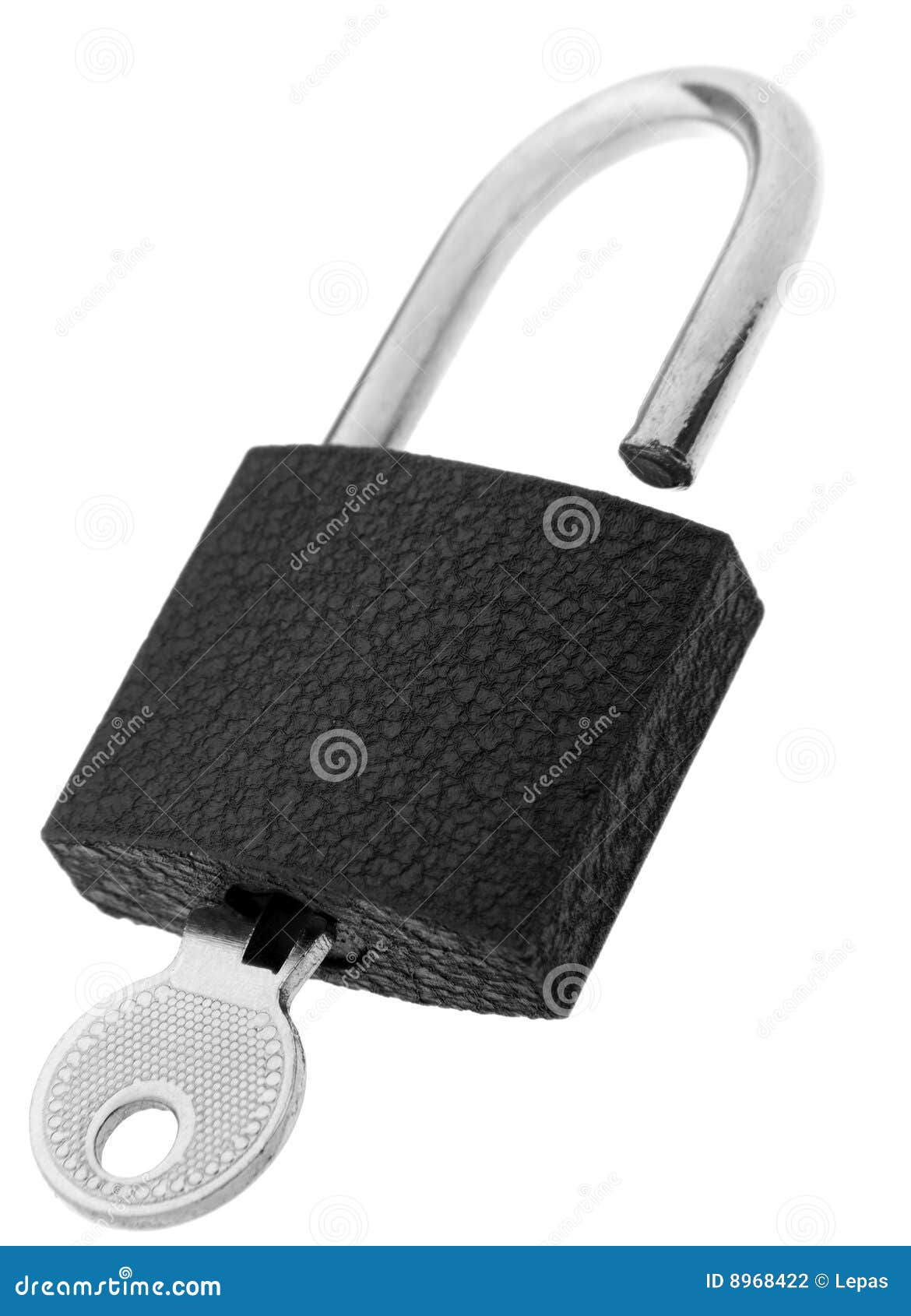 Key and padlock stock photo. Image of metallic, steel - 8968422