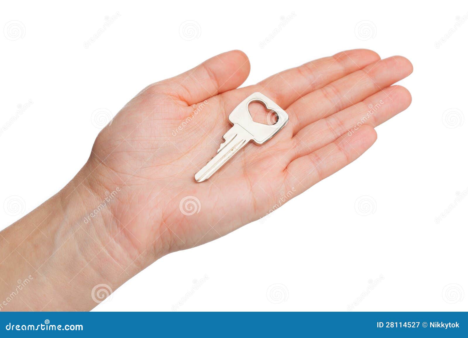 Key on a palm stock image. Image of loan, passing, happy - 28114527